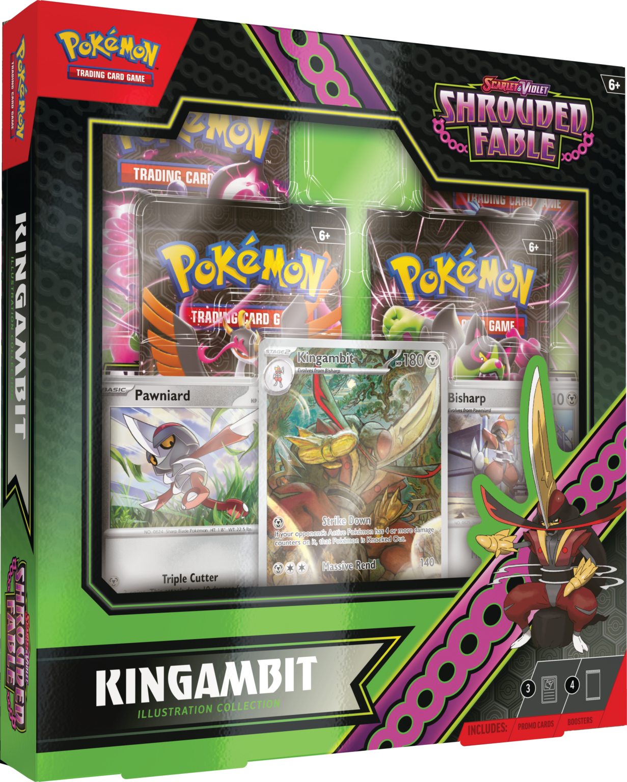 Pokemon TCG Shrouded Fable Kingambit Illustration Collection – Ludus ...